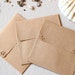 25 Small Square Envelopes - Brown Kraft Envelopes for Save the Dates ...