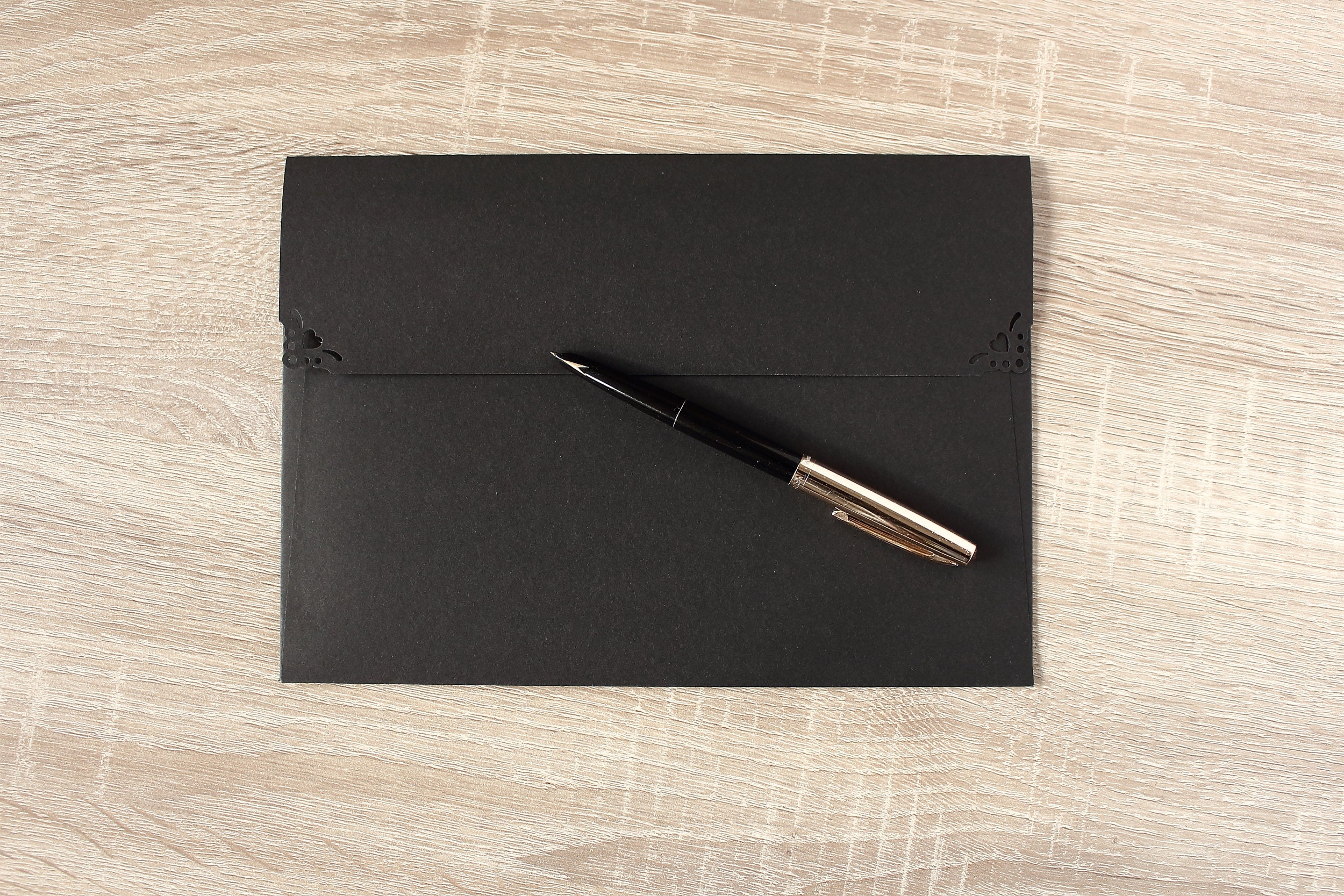 25 Black Envelopes C5 6x9 Large Mailing Envelopes Fit A5 Wedding ...