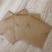 25 Small Square Envelopes, Brown Ribbed Kraft Envelopes for Save the ...