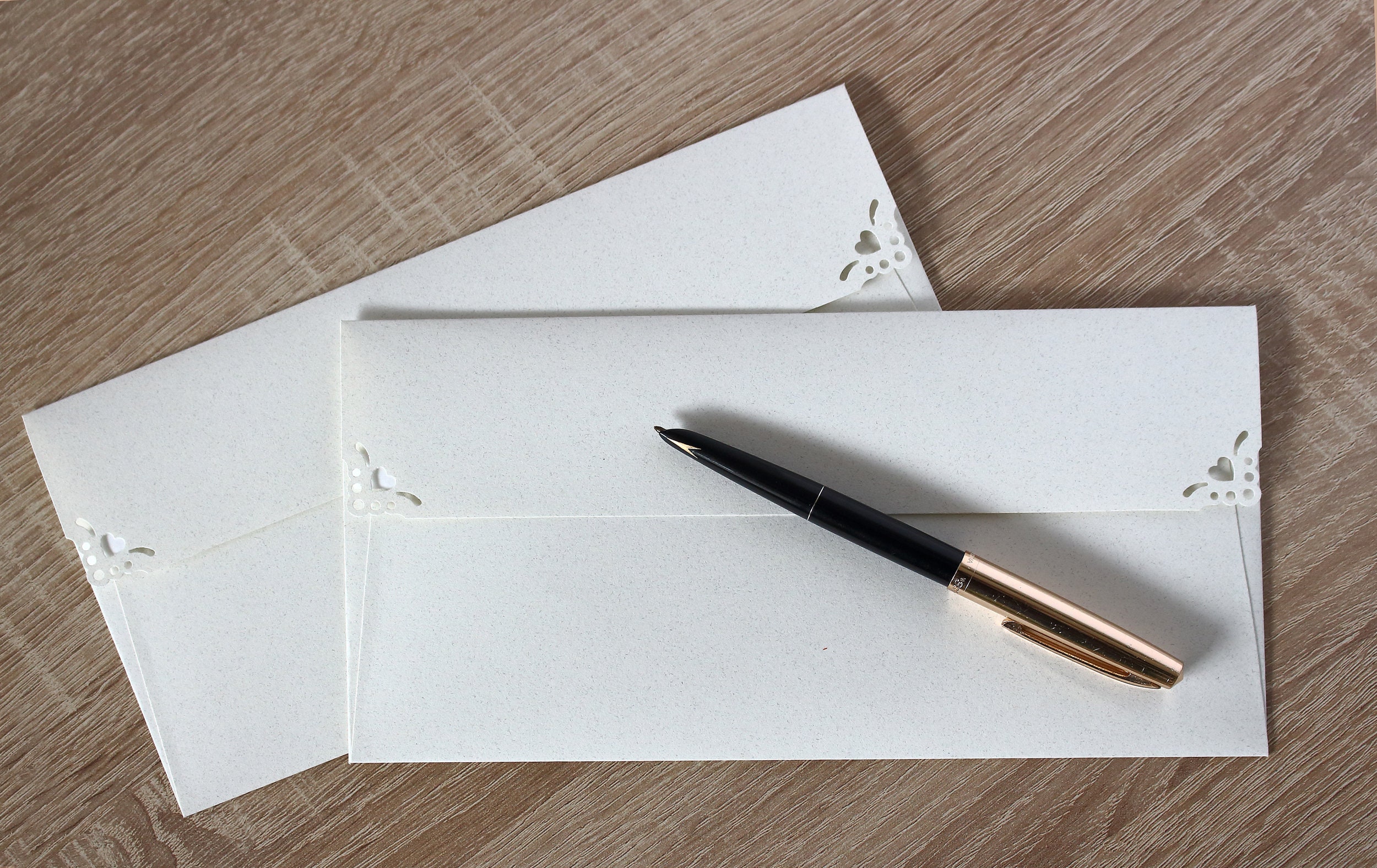 25 DL Envelopes 110 X 220mm Natural White Chalk Color Eco Friendly ...