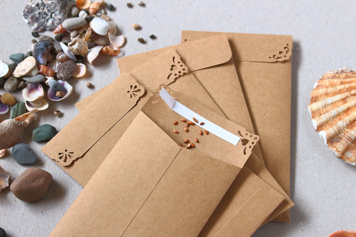 25 Kraft Envelopes Size 5 Coin Envelopes for Cash Tickets Gift Cards ...