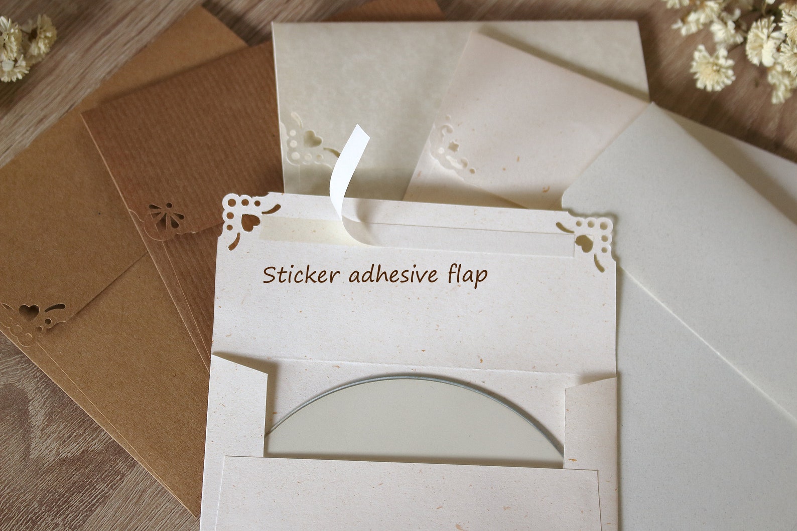 100 Square Envelopes 5x5 6x6 Recycled Paper Envelopes for Wedding ...