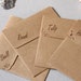 25 Small Square Envelopes - Brown Kraft Envelopes for Save the Dates ...