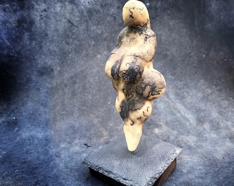 Venus of Willendorf Paleolithic Goddess. Primordial Goddess Ceramic ...