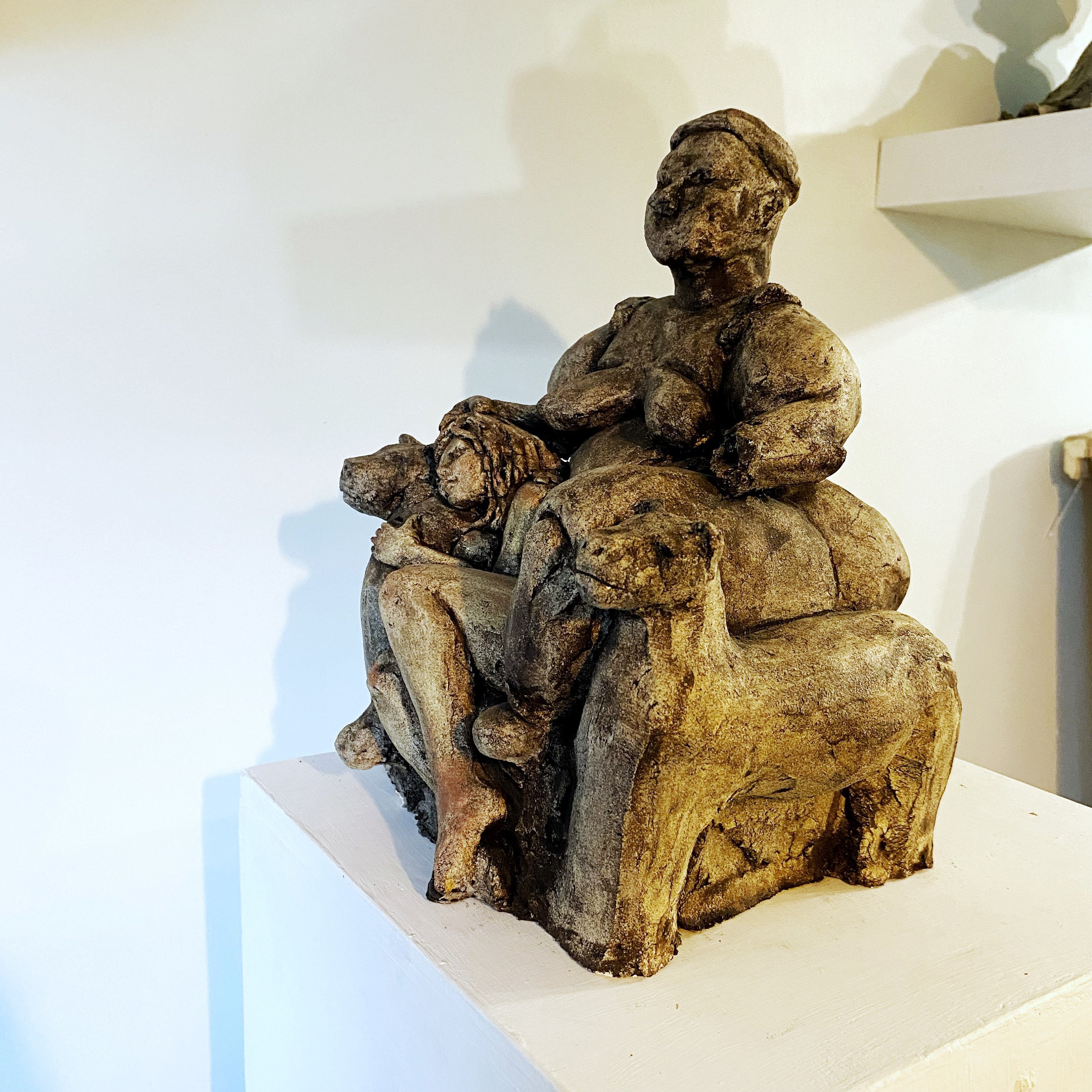 Primordial Goddess Seated Woman of Çatalhöyük. Ceramic - Etsy