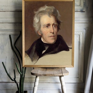 Andrew Jackson Painting, US President Print, Presidential Portrait ...