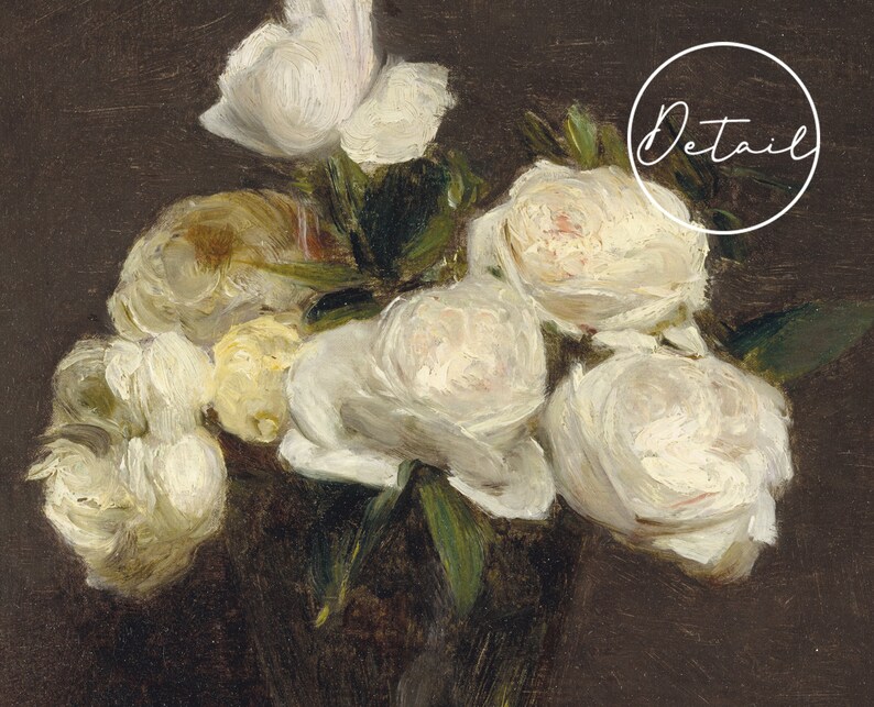 Roses Still Life White Roses Print Flowers Painting Floral - Etsy