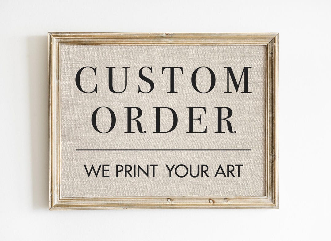 Custom Art Print, Mailed Print Service - Etsy