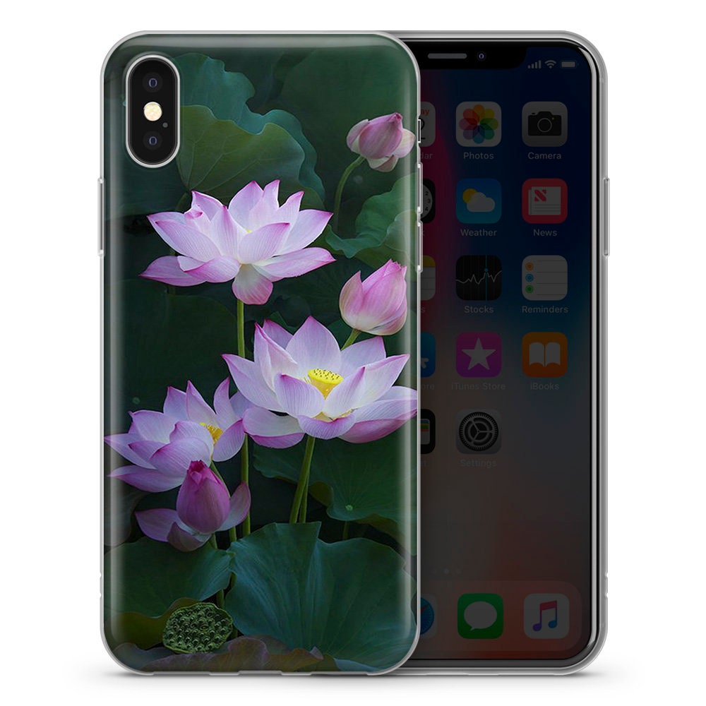 Lotus Flowers Phone Case Pink Case for Iphone - Etsy