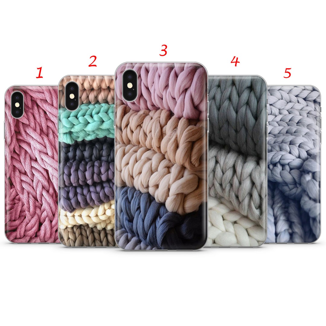 Knitting Phone Case Wool Cover for iPhone 15,14,13,12,11 Pro, XR,XS, 8 ...