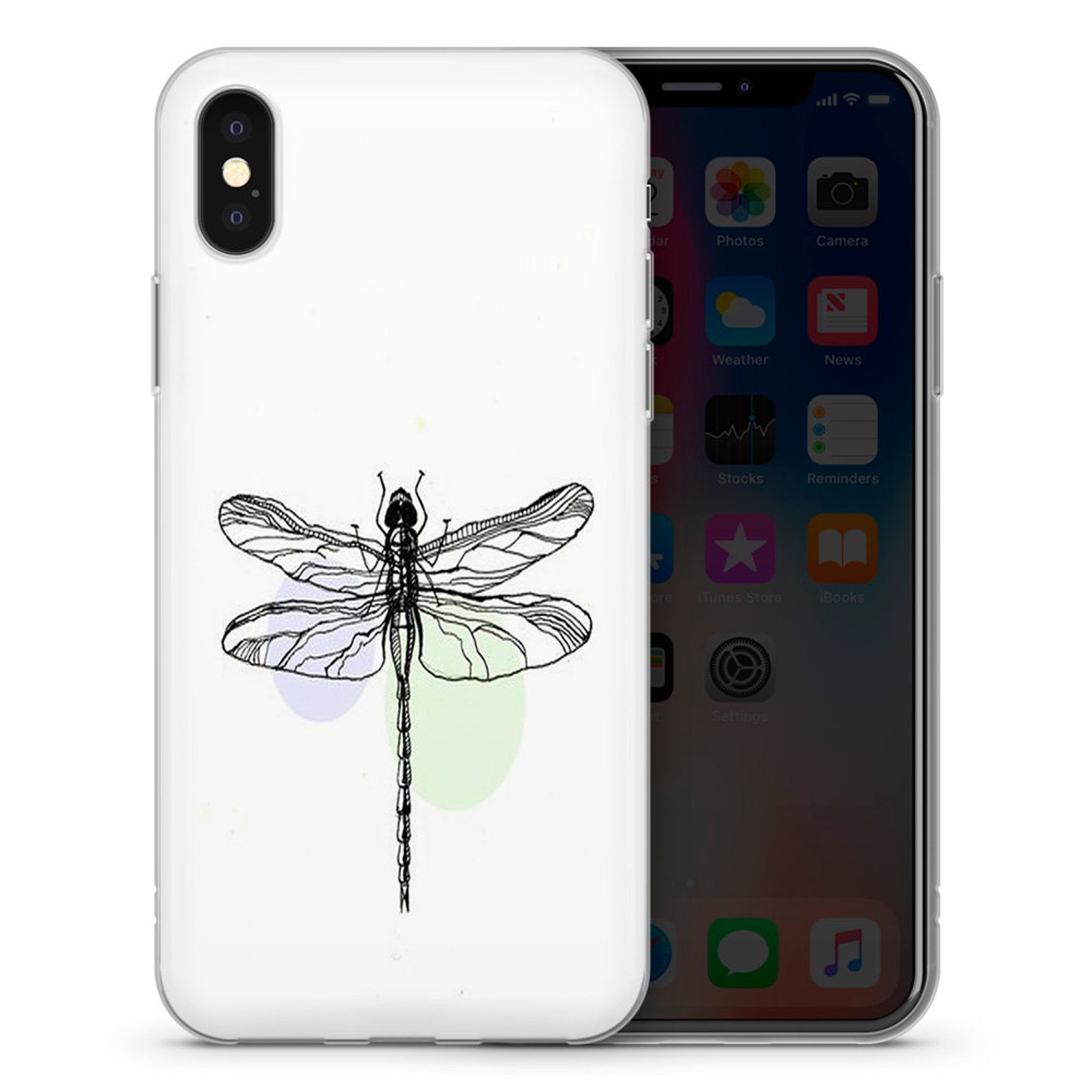 Dragonfly Phone Case Rainbow Case for iPhone 15,14,13,6,7,8,11,12,xr,xs ...