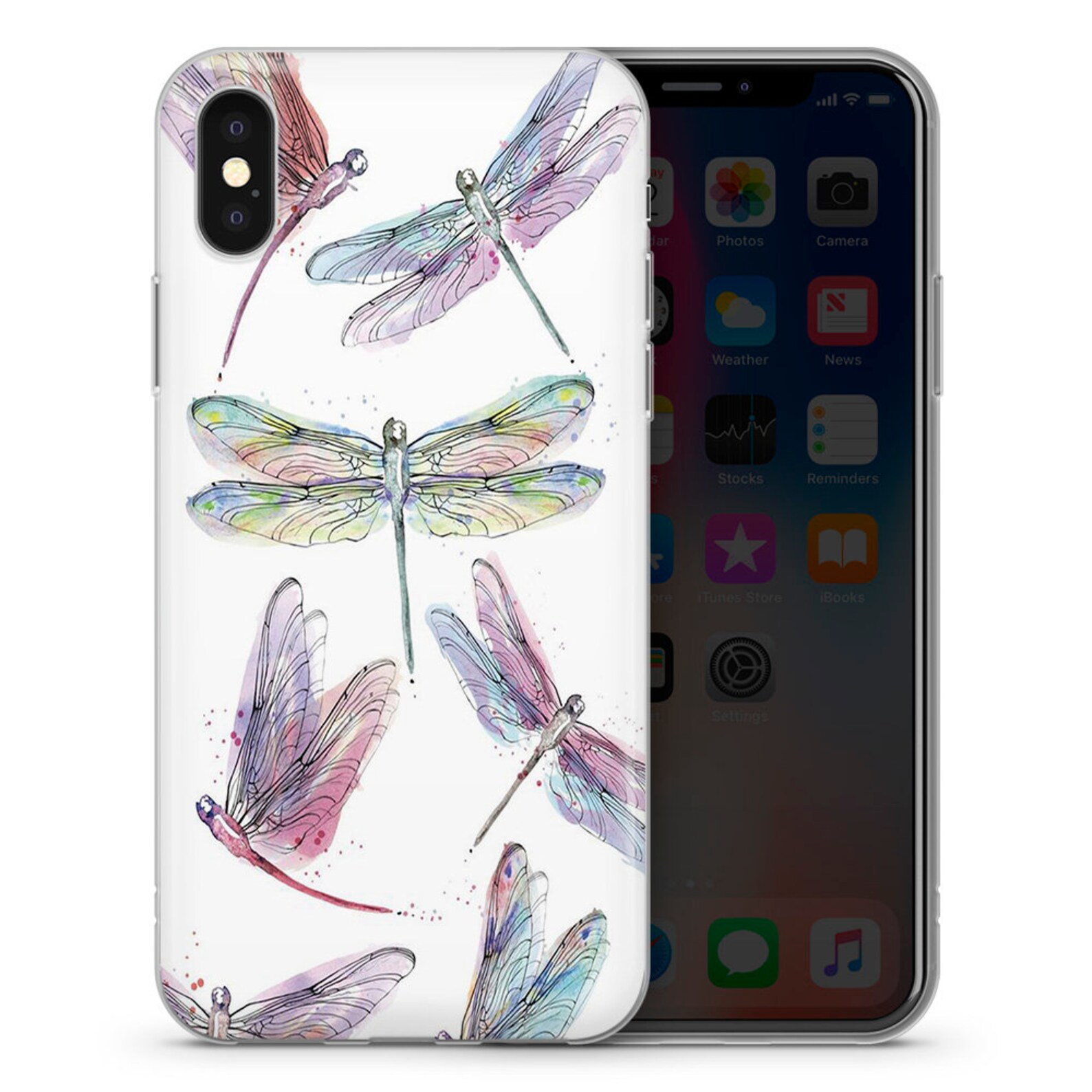 Dragonfly Phone Case Rainbow Case for Iphone - Etsy