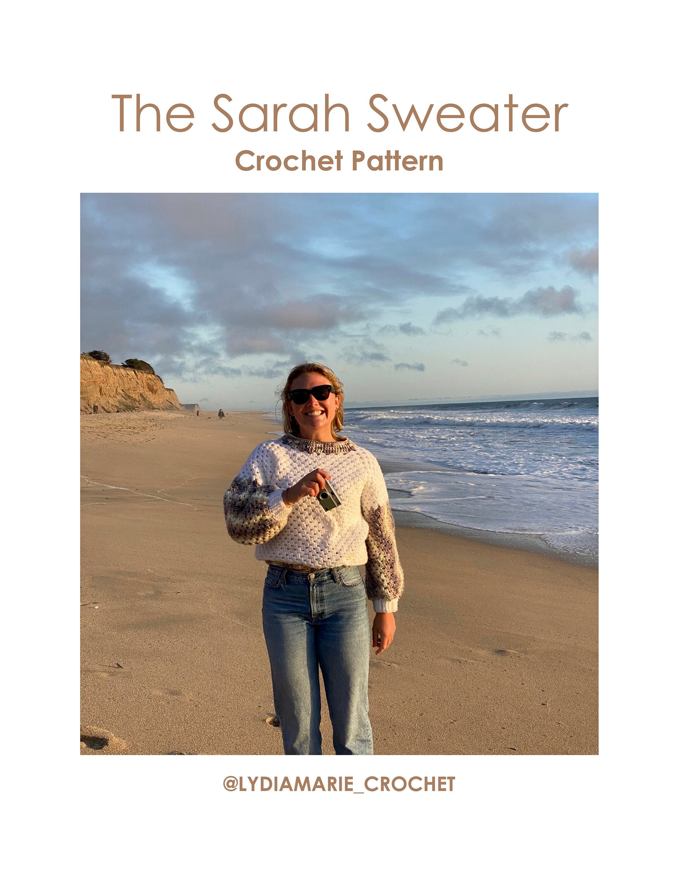 The Sarah Sweater Crochet Pattern - Etsy