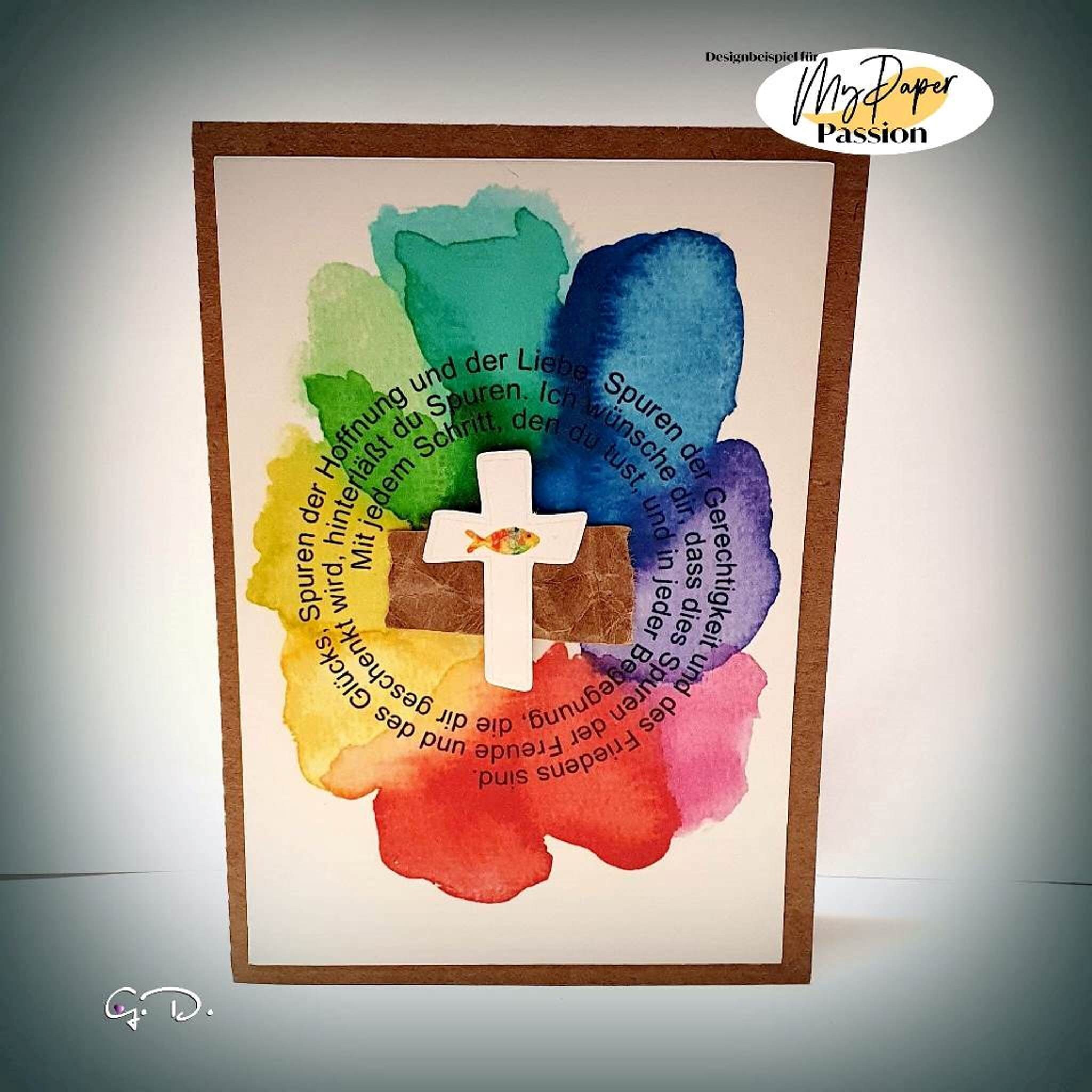 Color Circle Card With Saying for Communion, Confirmation, Baptism ...