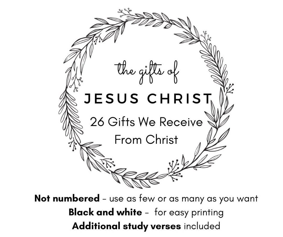LDS 26 Gifts From Jesus Christ - Christmas Countdown Scripture Advent ...