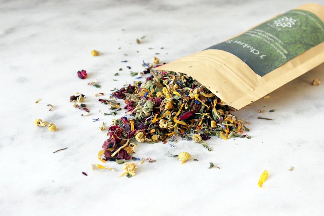 7 CHAKRAS Tea Herbal Tea Blend, Chakra Balancing Tea, Loose Leaf Tea ...