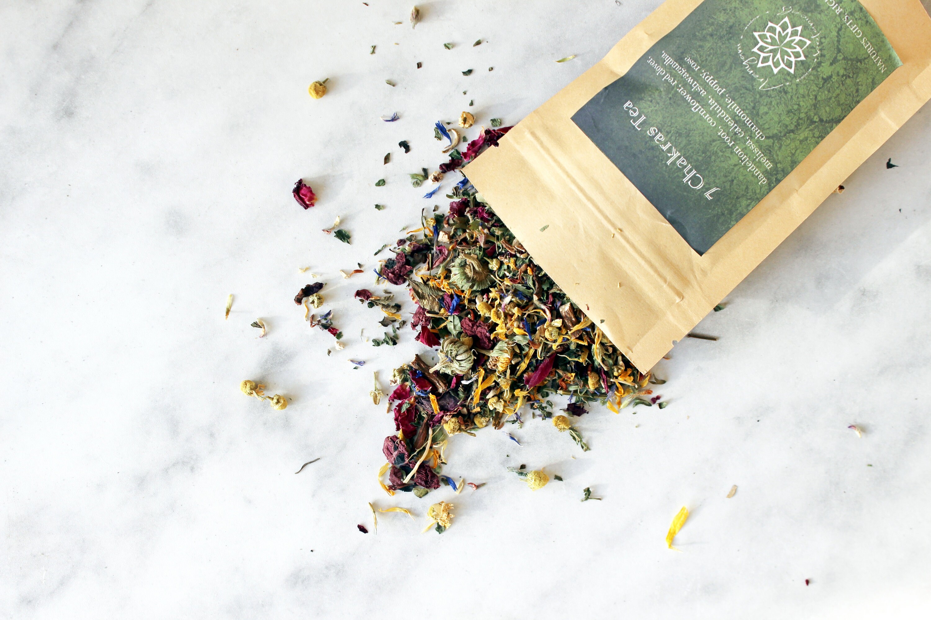 7 CHAKRAS Tea Herbal Tea Blend, Chakra Balancing Tea, Loose Leaf Tea ...