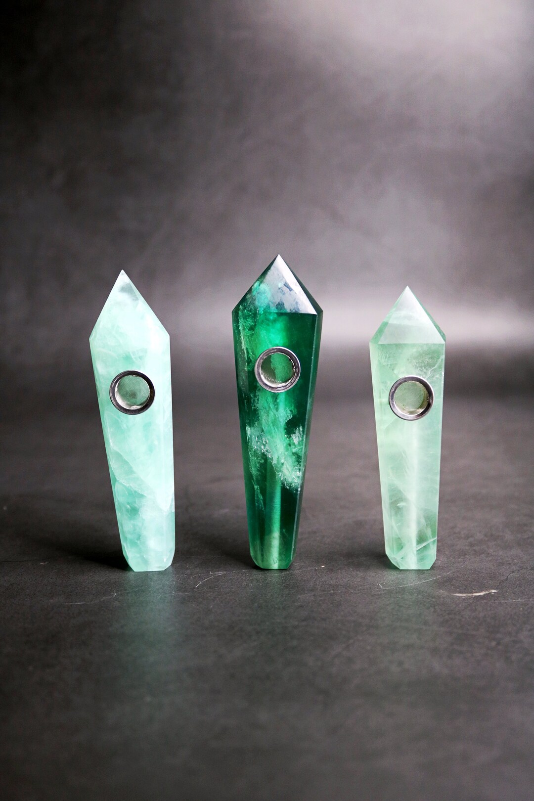 GREEN FLUORITE PIPE Ceremonial Crystal Pipe, the Gentle Healer, Soul ...