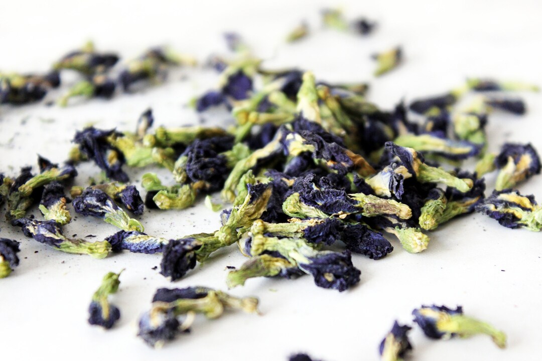 BLUE BUTTERFLY PEA Clitoria Ternatea Dried Flowers, Dry Clitoria Herb ...