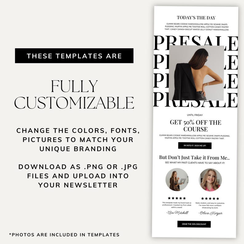 34 Canva Email Newsletter Templates: Customizable Sales Design (digital ...