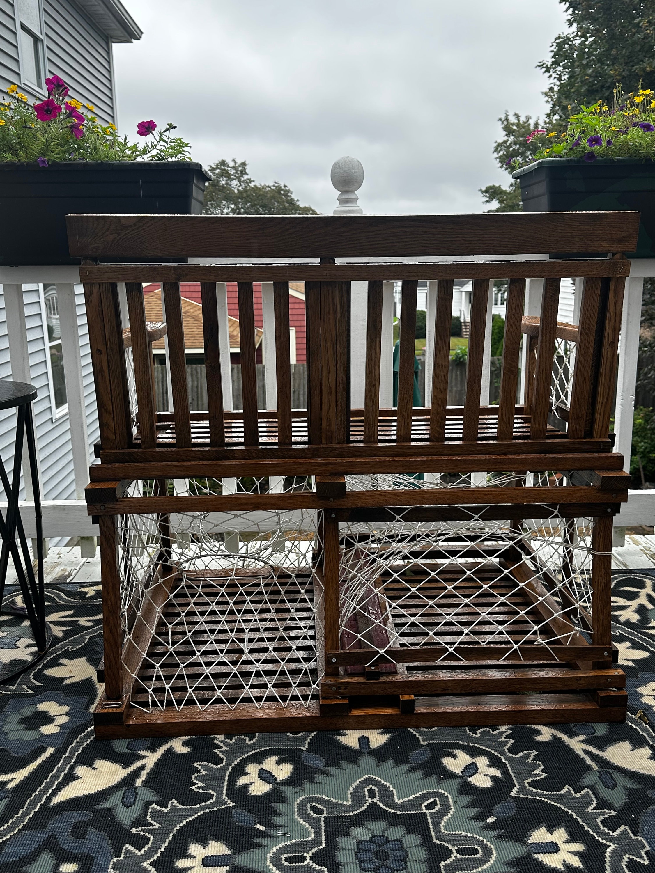 Wooden Lobster Trap Bench/chair - Etsy