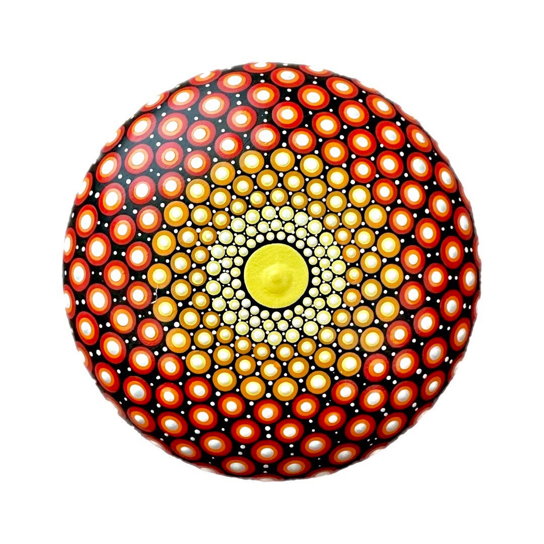 Hand Painted Dot Stone - Etsy