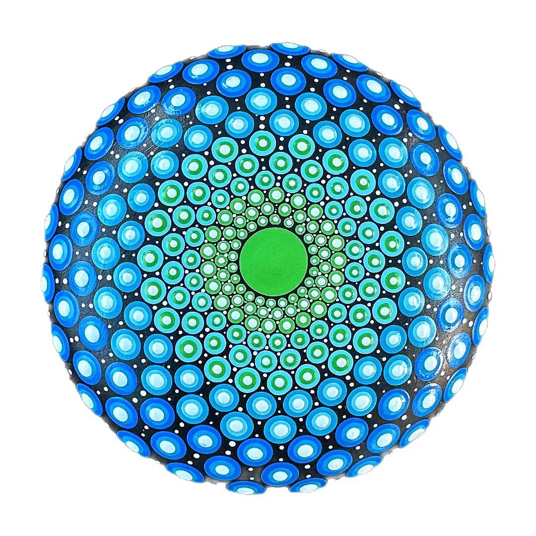 Hand Painted Dot Stone - Etsy