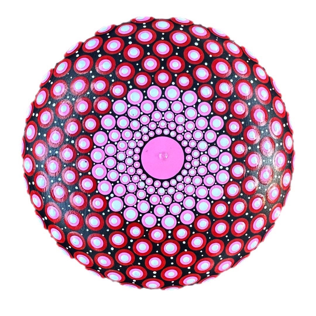 Hand Painted Dot Stone - Etsy