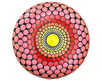 Hand Painted Dot Stone - Etsy