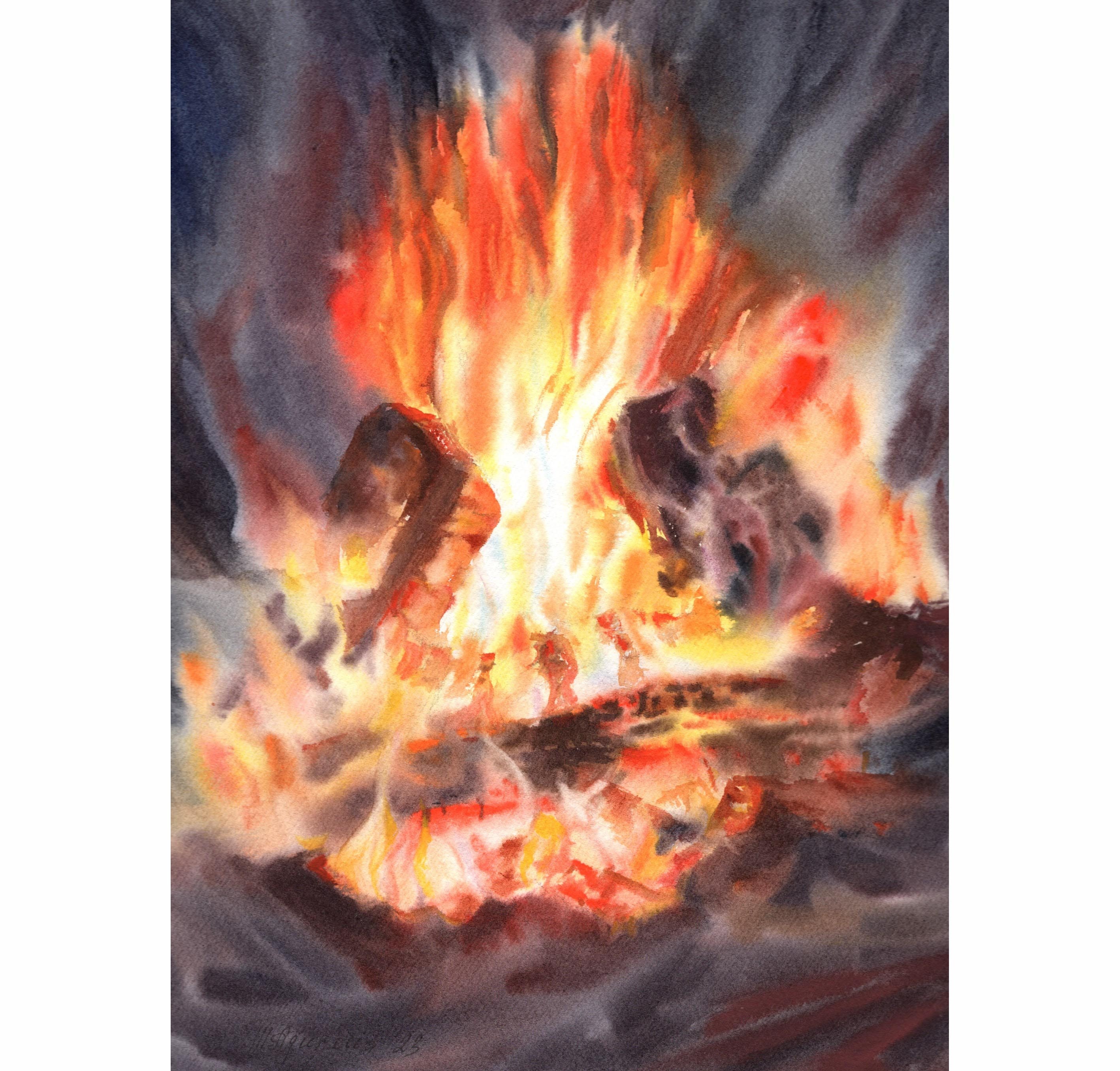 Realistic Fire Painting