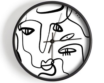 Abstract Wall Clock | Etsy