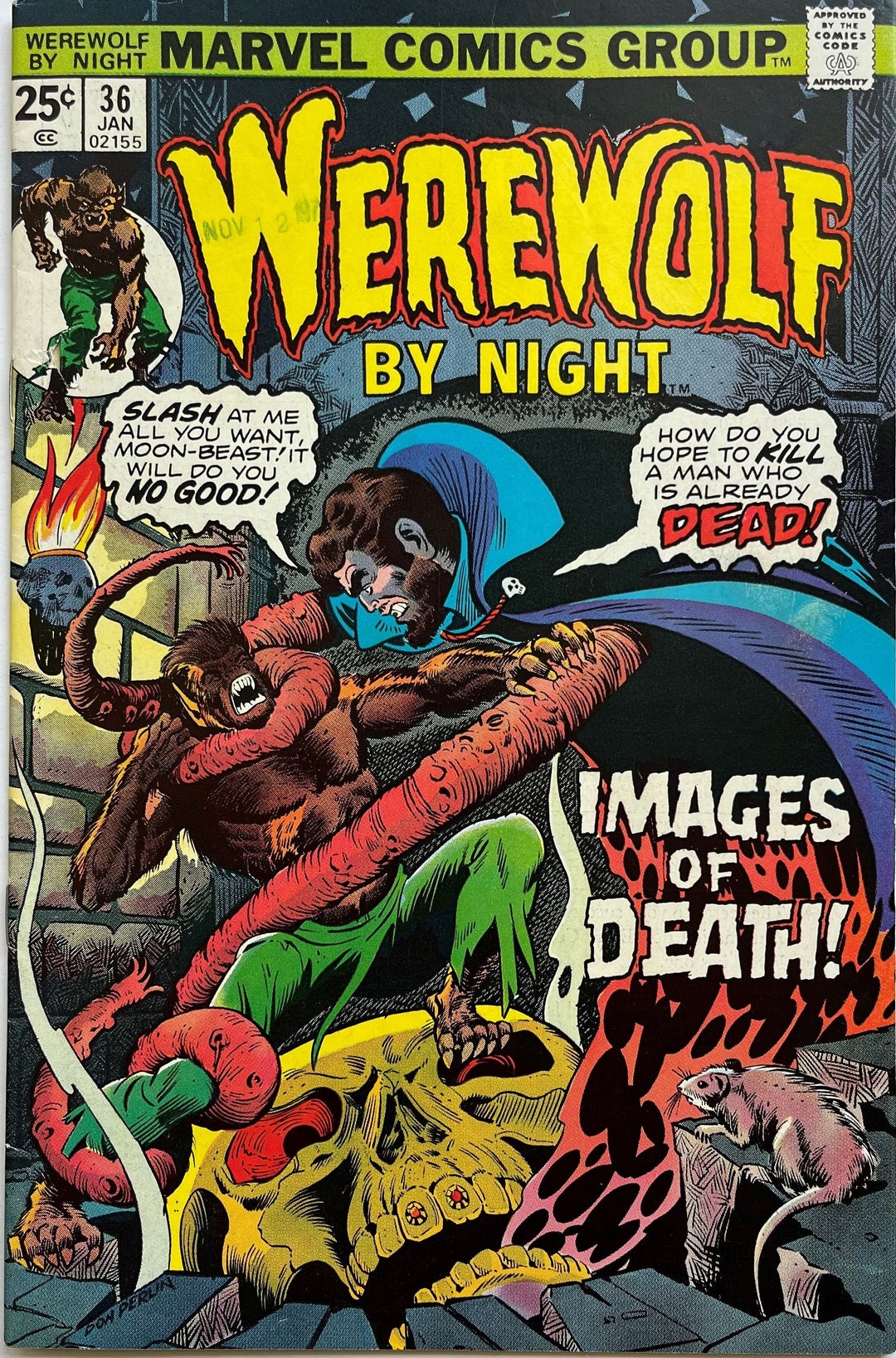 Werewolf by Night marvel Vol 1 Issue 36 Jan 1976 - Etsy Canada