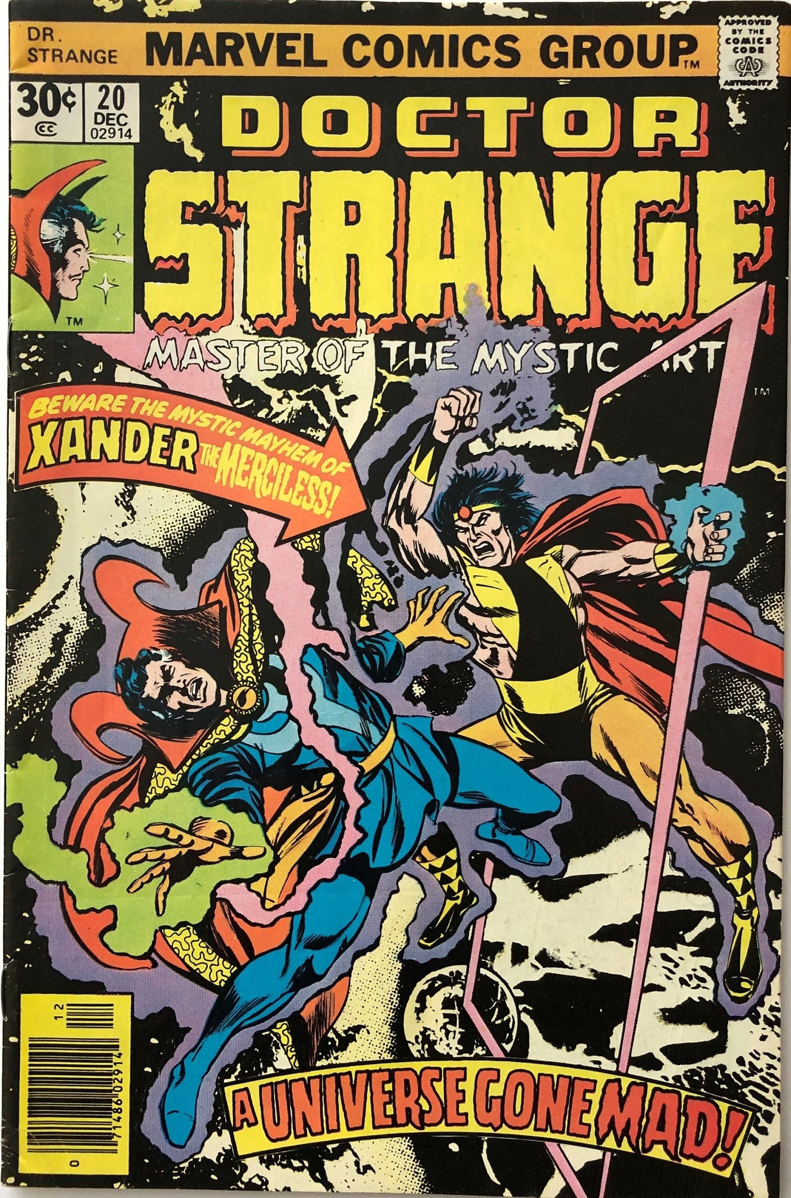 Doctor Strange marvel Vol 1 Issue 20 Dec 1976 second Series - Etsy Canada