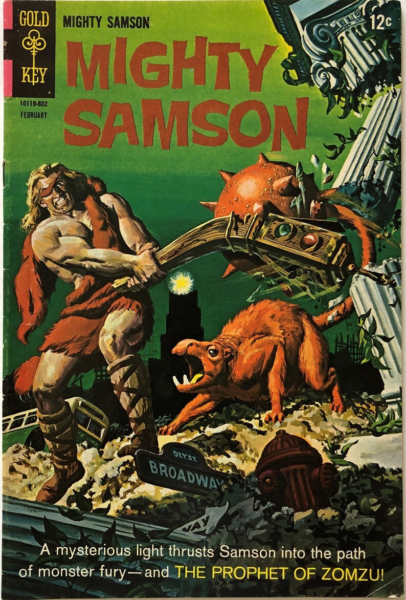Mighty Samson gold Key Issue 13 Feb 1968 - Etsy Canada