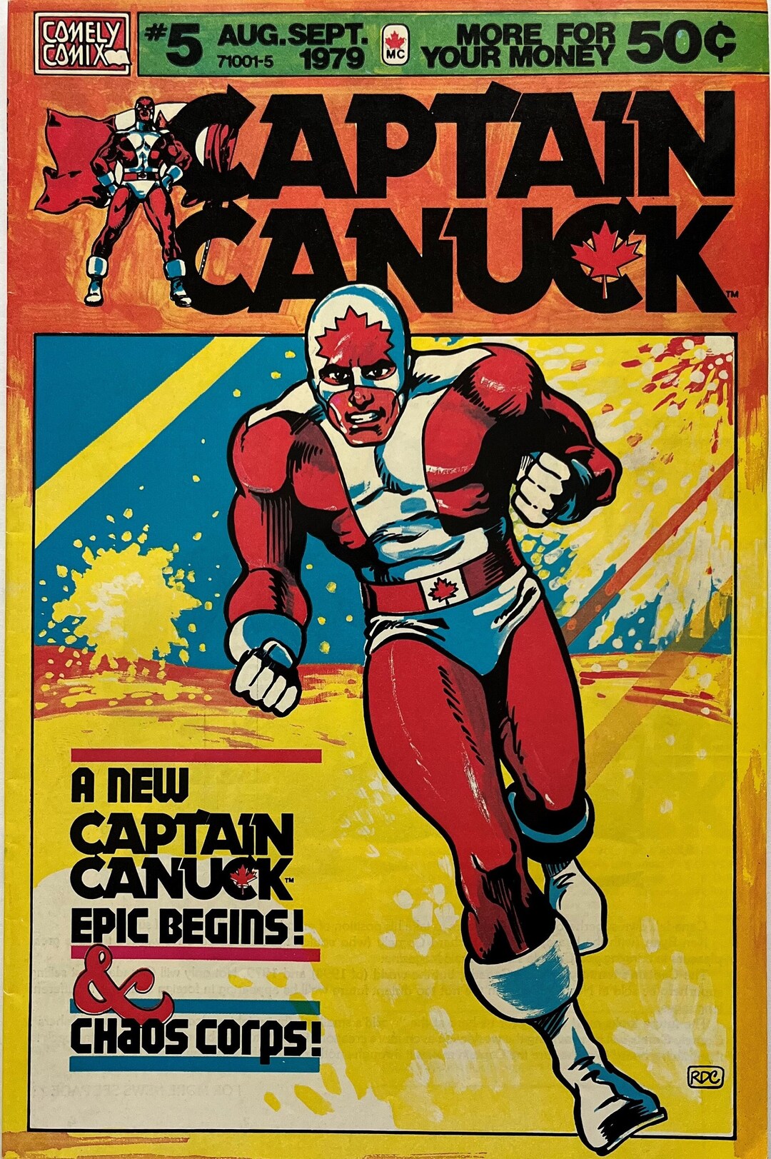 Captain Canuck comely Vol 1 Issue 5 1979 - Etsy