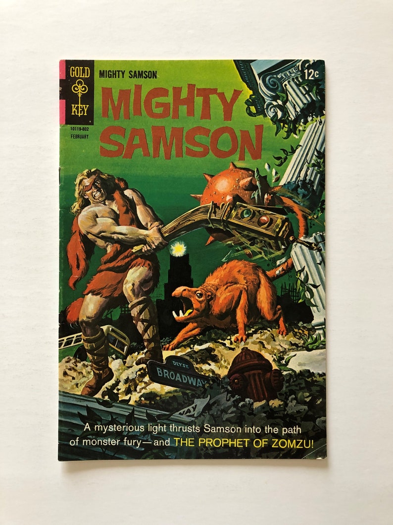 Mighty Samson gold Key Issue 13 Feb 1968 - Etsy Canada