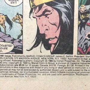 King Conan marvel Vol 1 Issue 5 Mar 1981 - Etsy Canada