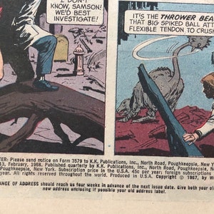 Mighty Samson gold Key Issue 13 Feb 1968 - Etsy Canada