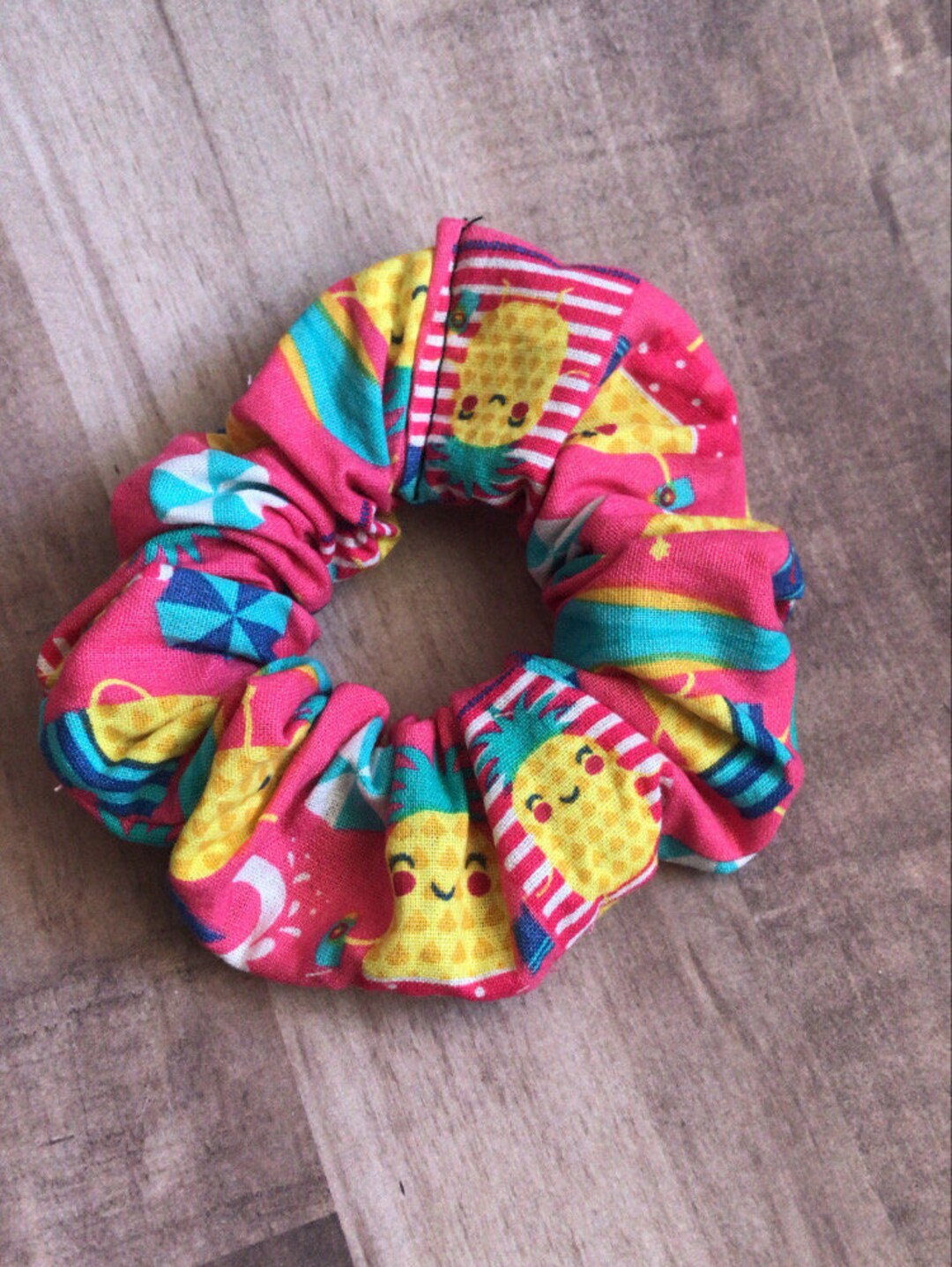 Pink Pineapple Scrunchie Food Scrunchie Vsco Scrunchie - Etsy