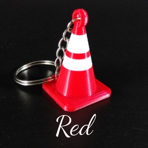 3D Printed Traffic Cone Keychain - Etsy