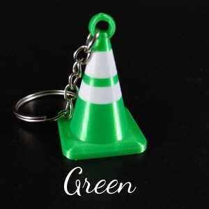 3D Printed Traffic Cone Keychain - Etsy