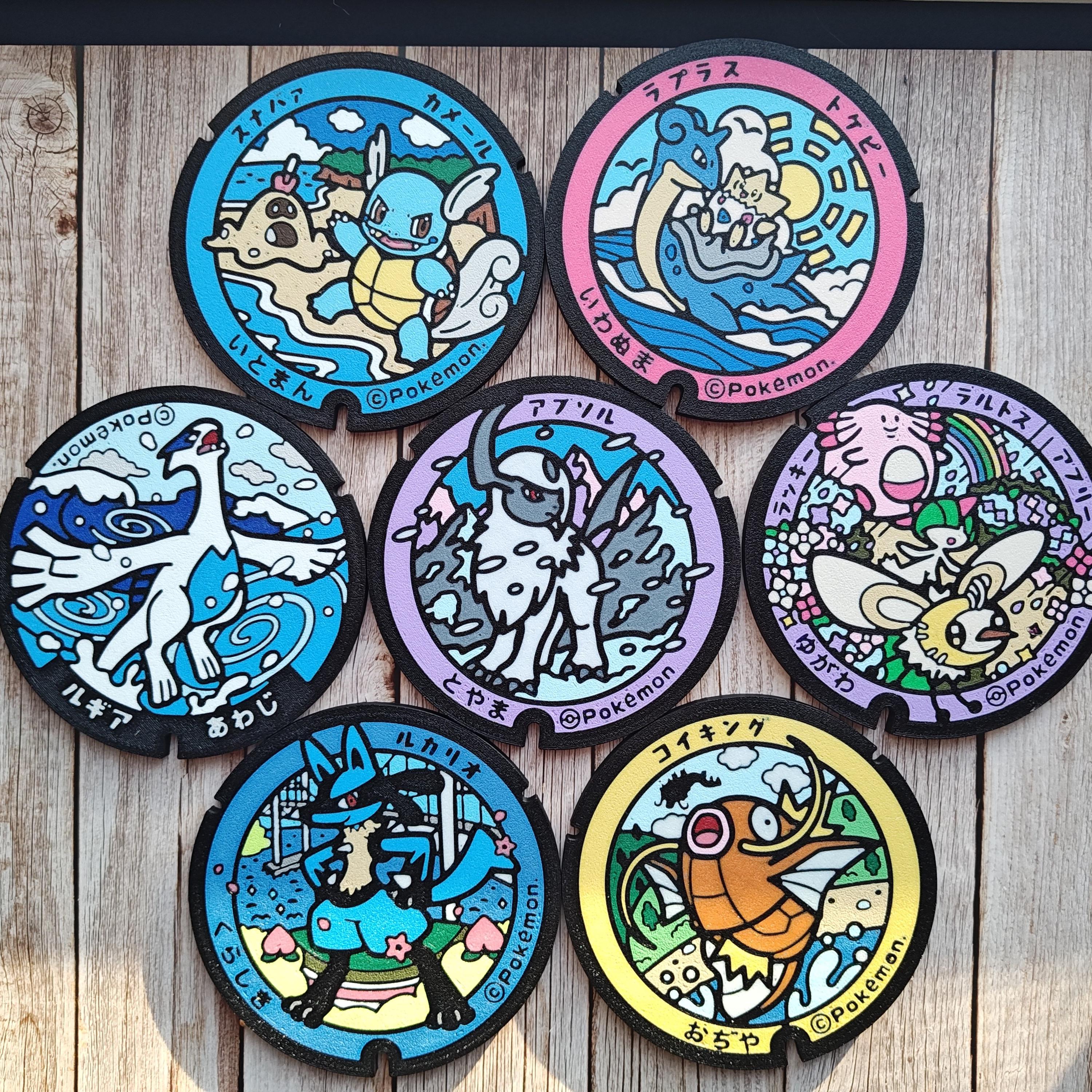 3D Printed Pokemon Inspired Coasters - Etsy
