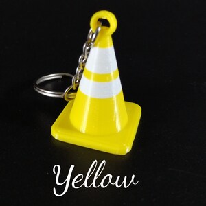 3D Printed Traffic Cone Keychain - Etsy