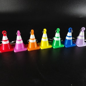 3D Printed Traffic Cone Keychain - Etsy