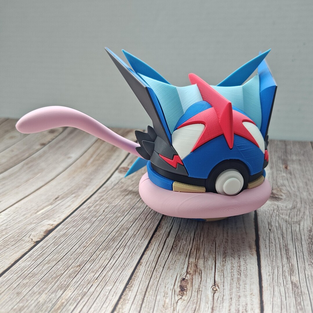 3D Printed Anime Balls: Ash Greninja - Etsy