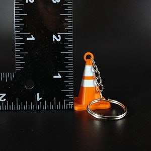 3D Printed Rainbow Traffic Cone Keychain - Etsy