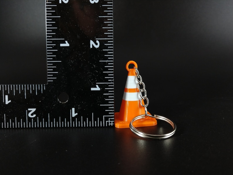3D Printed Rainbow Traffic Cone Keychain - Etsy