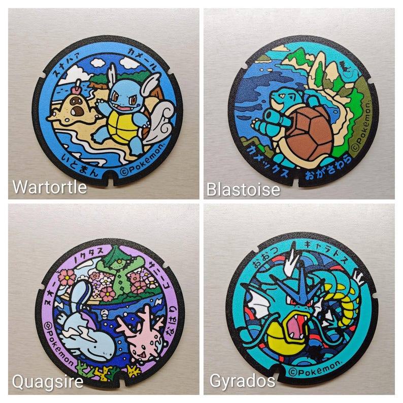 3D Printed Pokemon Inspired Coasters - Etsy