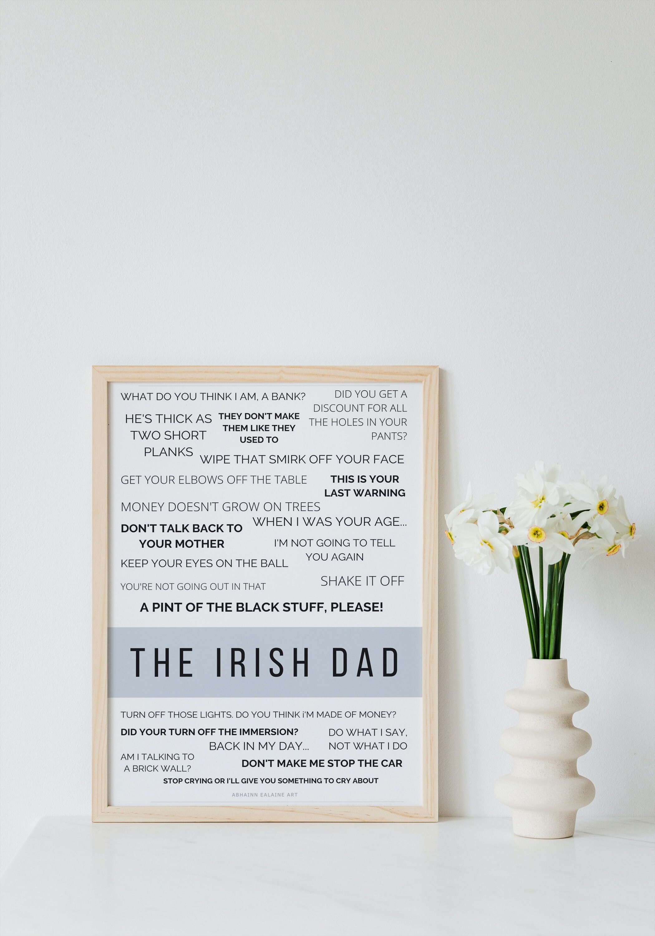 Irish Dad Print | Gifts for Dad or Grandad - Etsy