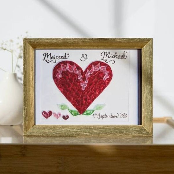 Quilled Heart - Etsy